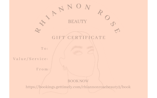 Order Rhiannon Rose Beauty eGift Cards