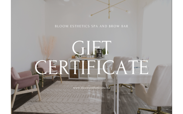 Order Bloom Esthetics Inc eGift Cards
