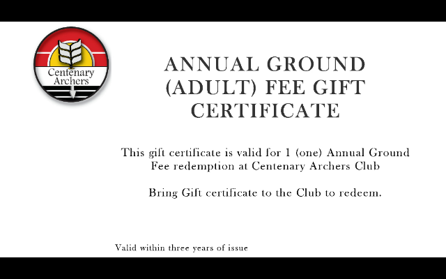 Order CENTENARY ARCHERS CLUB INC eGift Cards