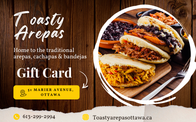 Order Toasty Arepas eGift Cards
