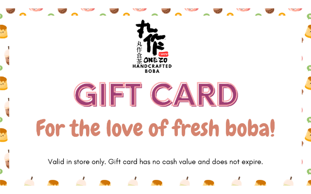 Order One Zo Handcrafted Boba eGift Cards