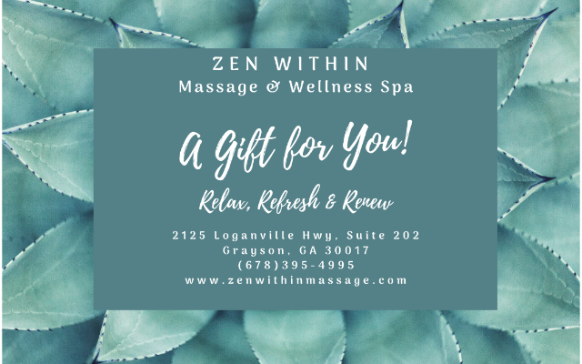 Order Zen Within Massage and Wellness Spa eGift Cards
